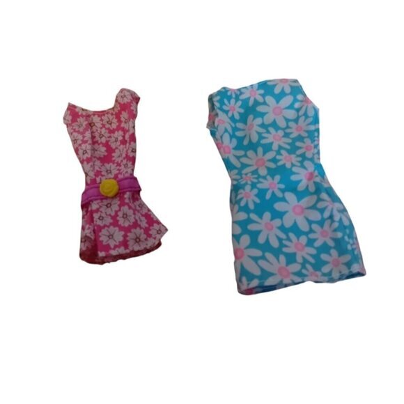 Mattel | Toys | Lot Of 2 Vintage Barbie Daisy Dresses Fashion Chic Blue ...